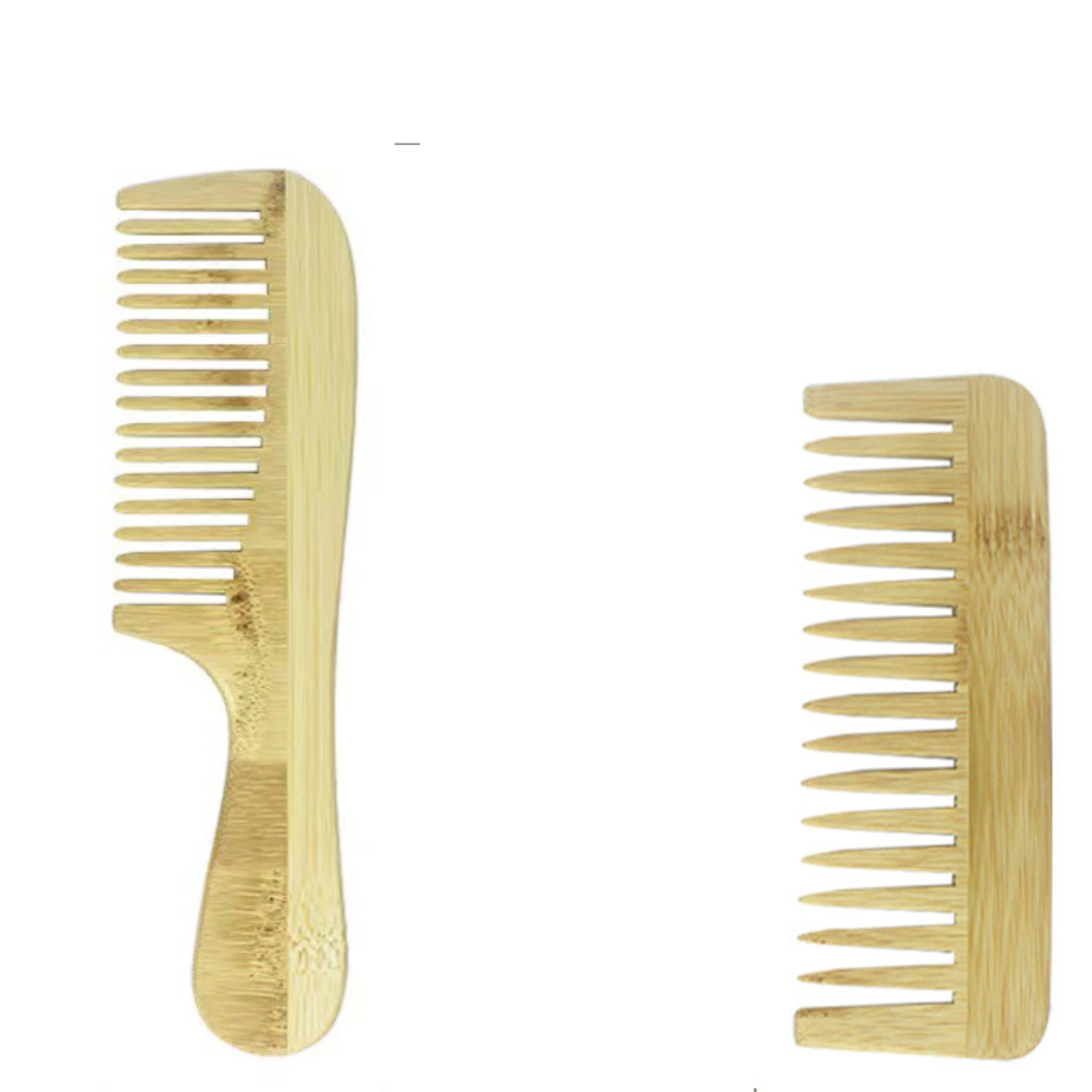 Bamboo Comb (set of 2 detangling combs) – GoGreen LLC